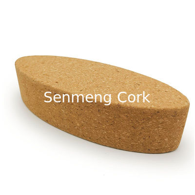 Natural Egg Oval Cork Blocks Yoga Bricks for supporting stabilizing ...